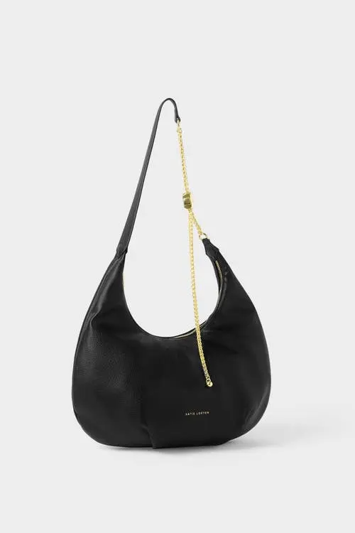 KATIE LOXTON Remi Slider Chain Shoulder Bag - Black