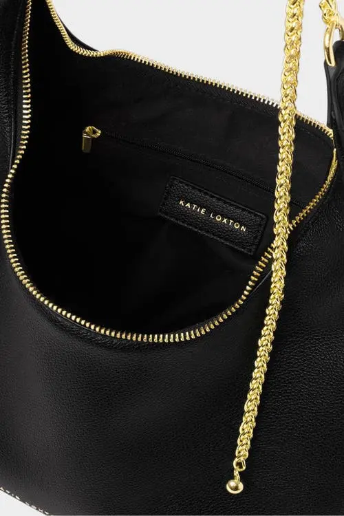 KATIE LOXTON Remi Slider Chain Shoulder Bag - Black