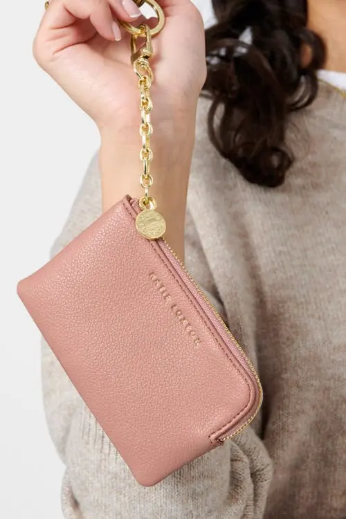 KATIE LOXTON Tilly Keychain Purse - Dust Rose