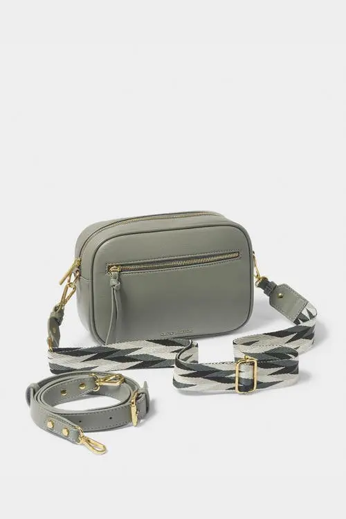 KATIE LOXTON Hallie Crossbody Bag - Graphite Green