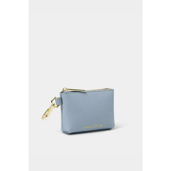 KATIE LOXTON Evie Clip-on Coin Wallet - Dusty Blue