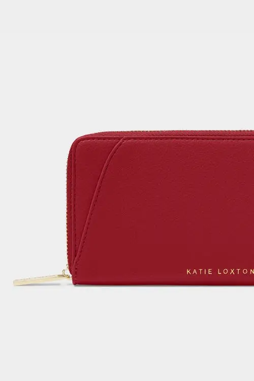 KATIE LOXTON Hana Wallet - Garnet Red
