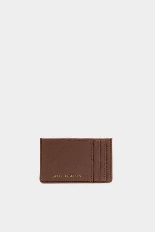 KATIE LOXTON Laila Card Holder - Dark Chocolate