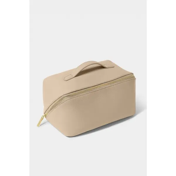 KATIE LOXTON Large Makeup And Toiletry Bag - Light Taupe