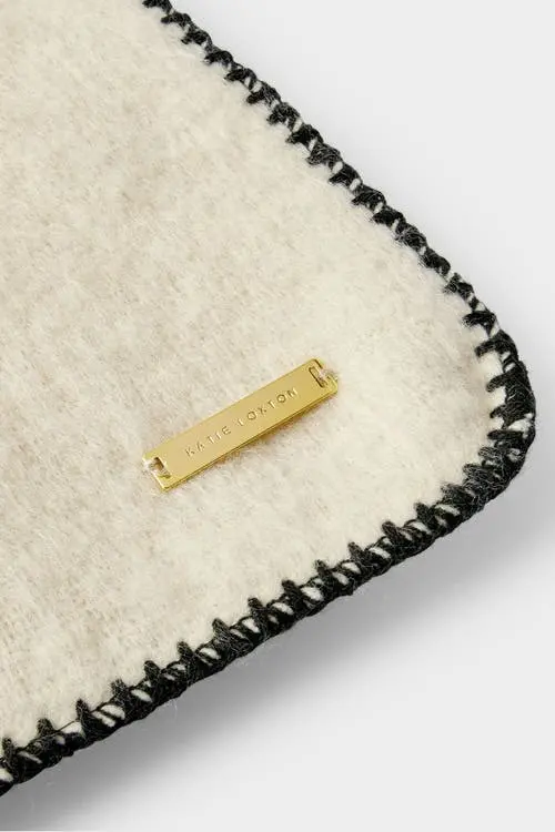 KATIE LOXTON Whipstitch Scarf - Cream