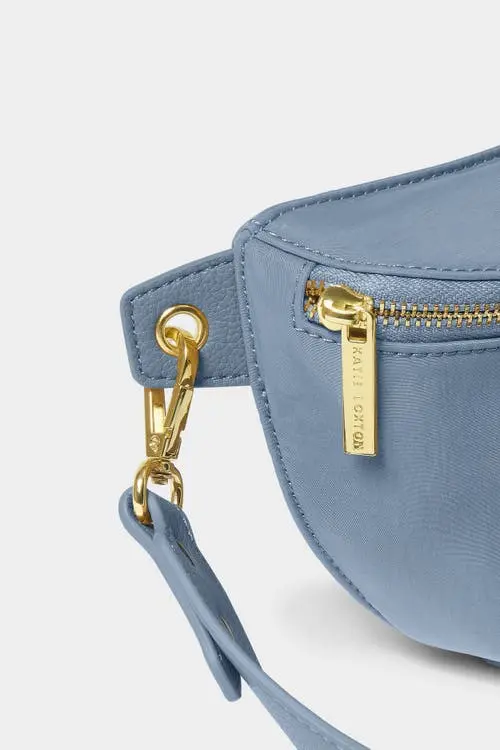 KATIE LOXTON Nylon-luxe Belt Bag - Blue Skye