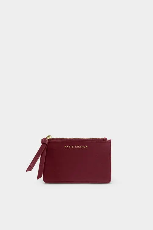 KATIE LOXTON Hallie Coin And Card Holder - Cherry