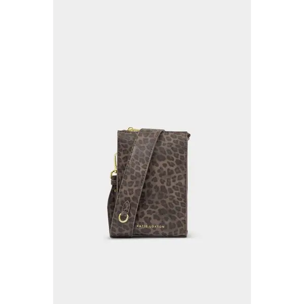 KATIE LOXTON Avery Slim Crossbody Bag - Leopard