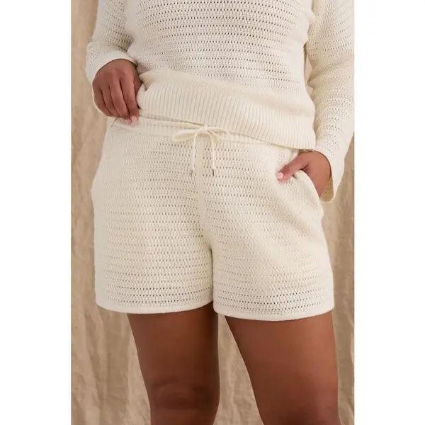 KADA Open Knit Shorts - Salt