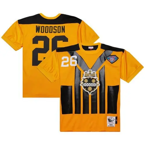 Mitchell & Ness Rod Woodson Pittsburgh Steelers 1994 Authentic Throwback Retired Player Jersey - Gold