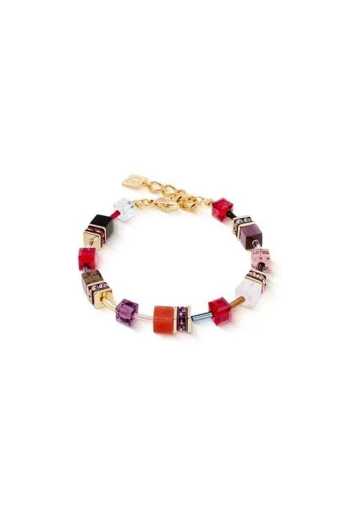 COEUR DE LION Geocube® Iconic Precious Bracelet - Festive Red