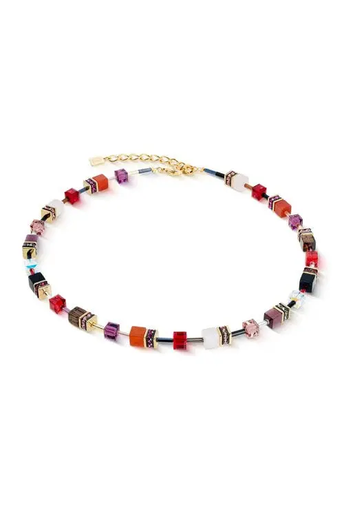 COEUR DE LION Geocube® Iconic Precious Necklace - Festive Red