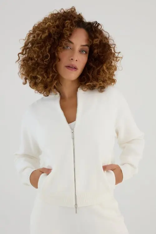 KADA Sweater Bomber Jacket - Salt