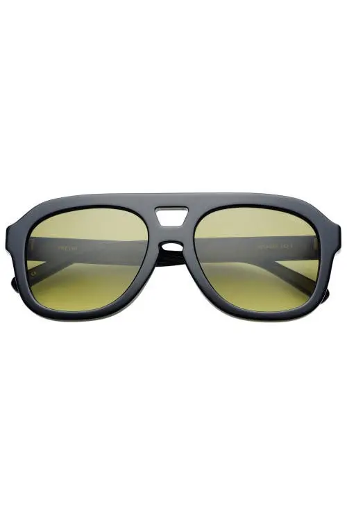 FREYRS EYEWEAR Voyager Oversized Aviator Sunglasses - Black