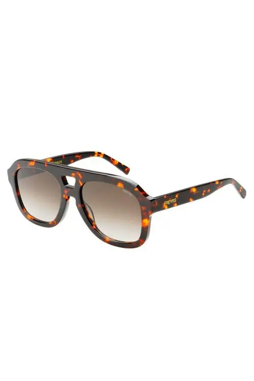 FREYRS EYEWEAR Voyager Oversized Aviator Sunglasses - Tortoise