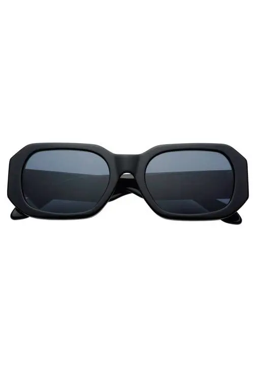 FREYRS EYEWEAR Onyx Rectangular Sunglasses - Black