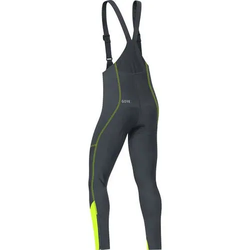 GOREWEAR C3 Gore Windstopper Bib Tights - Black/neon Yellow
