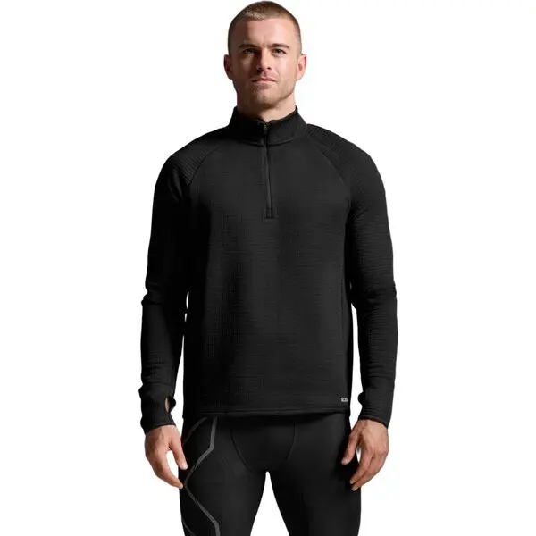 2xu Ignition Haptic 1/4 Zip - Black/silver Reflective
