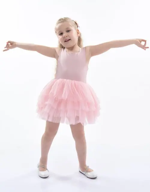 MIMI TUTU Solid Color Tutu Dress