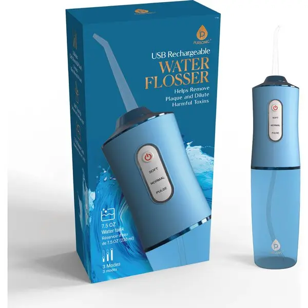 PURSONIC Water Flosser For Plaque Removal - Blue