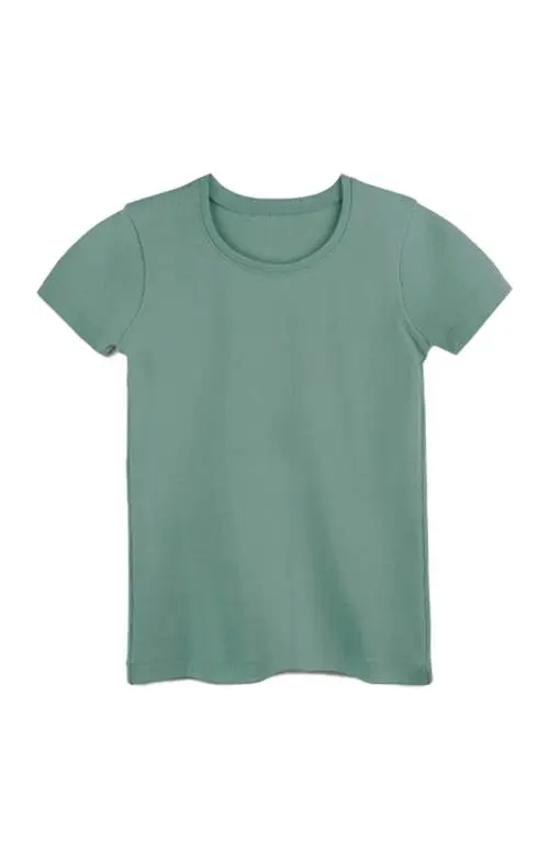 MIGHTLY Organic Cotton Ribbed Scoop Neck Tee