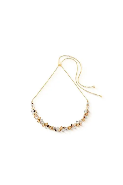 COEUR DE LION Dancing Crystals Necklace - Beige
