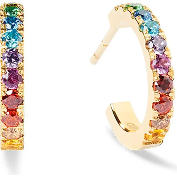 COEUR DE LION Eternal Love Mini Hoop Earrings - Rainbow