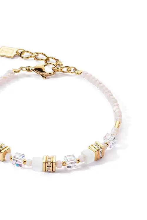 COEUR DE LION Mini Cubes Bracelet - White