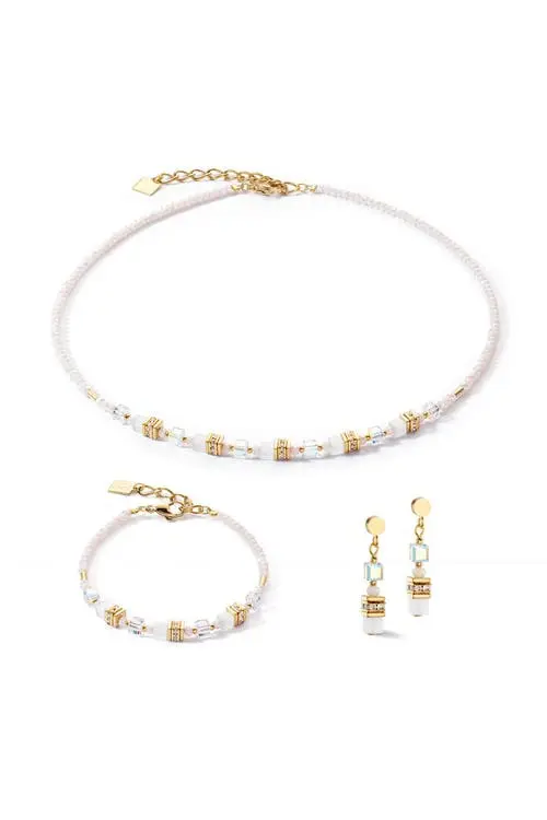 COEUR DE LION Mini Cubes Bracelet - White
