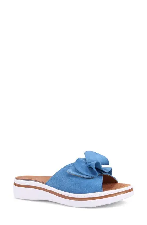 Ron White Frani Slide Sandal - Cerulean
