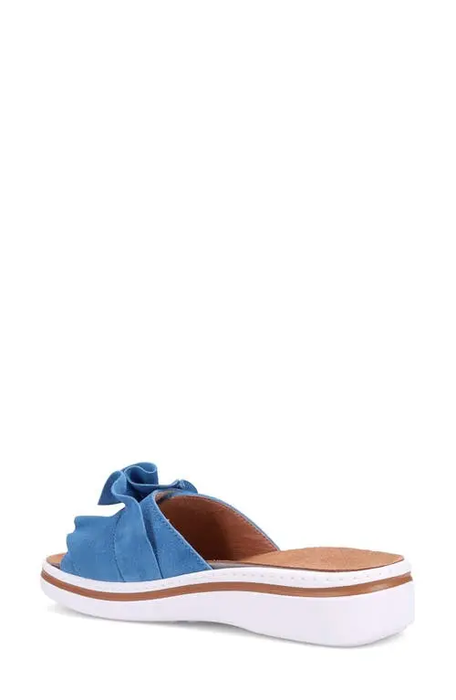 Ron White Frani Slide Sandal - Cerulean