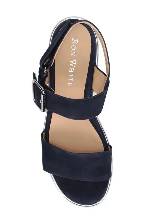 Ron White Elaria Ankle Strap Sandal - French Navy