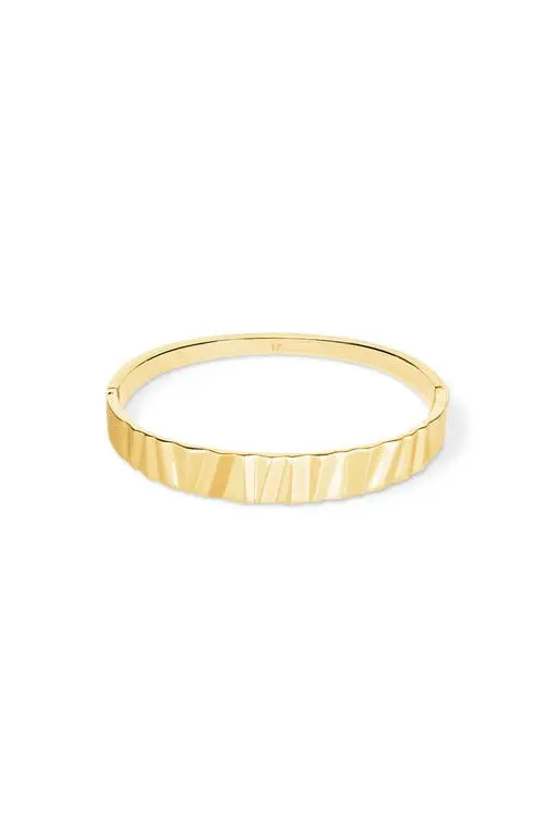 COEUR DE LION Classic Wave Bangle - Gold