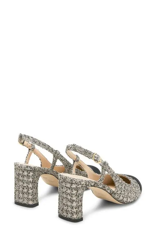 STUART WEITZMAN Babette Cap-toe Slingback Pumps