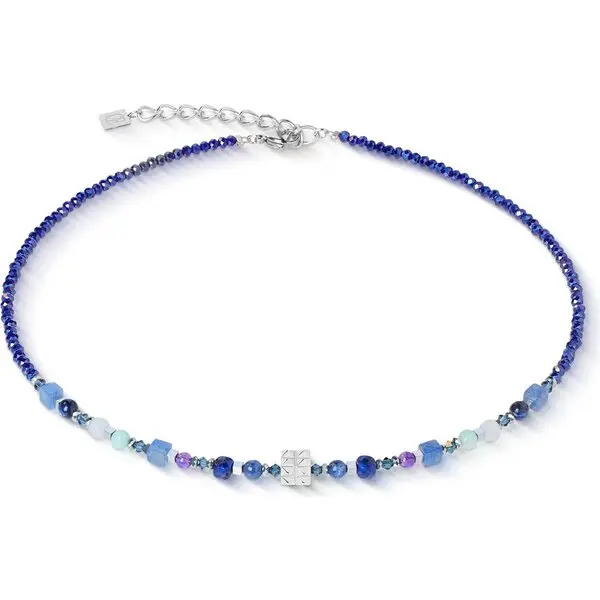 COEUR DE LION Shape Mix Spikes Necklace - Blue Moon