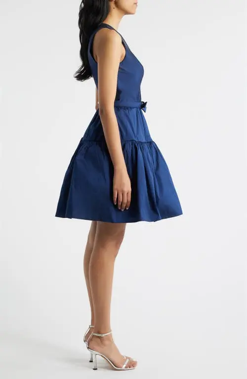 Eliza J Sleeveless Cocktail Dress With Ruffle Skirt