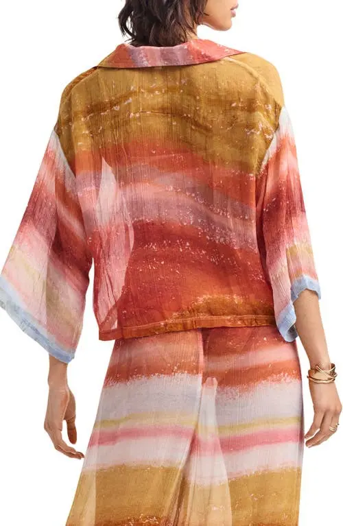 Vitamin A® Petra Crop Button-up Shirt