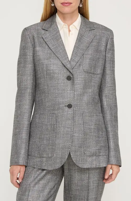 Lafayette 148 New York Patch Pocket Twill Blazer