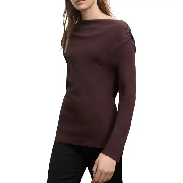 Mango Asymmetric Long Sleeve Top