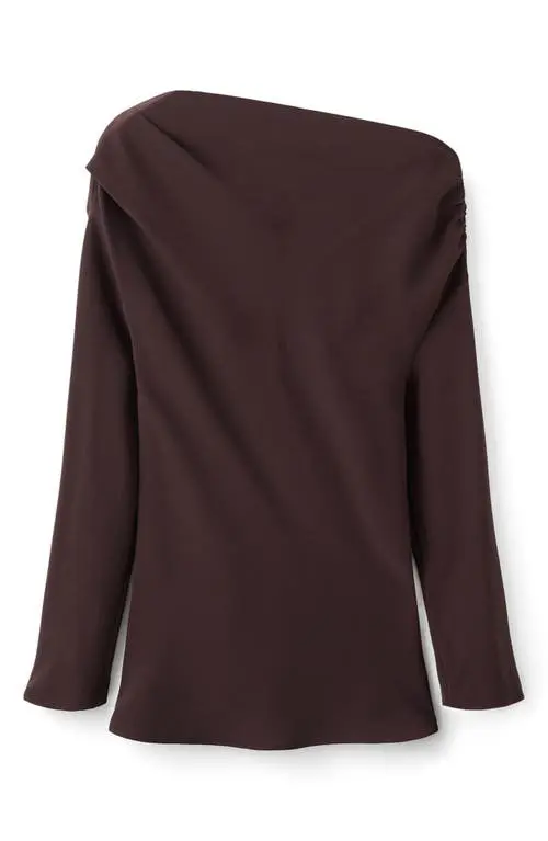Mango Asymmetric Long Sleeve Top