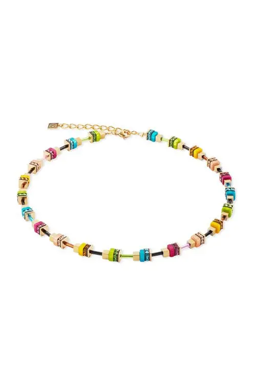 COEUR DE LION Cube Necklace - Rainbow