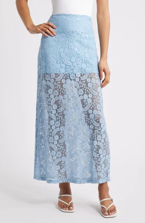 PETAL & PUP Floral Lace Maxi Skirt
