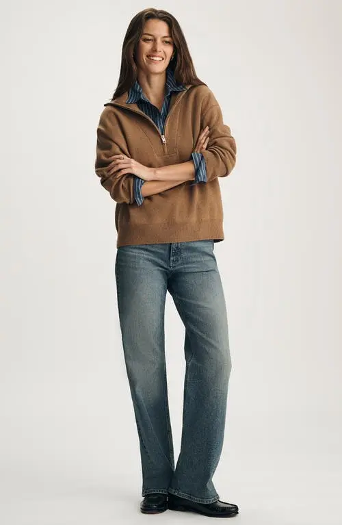 MAVI Half Zip Polo Sweater - Kelp
