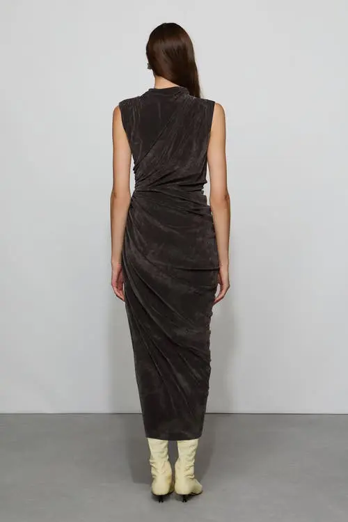 ET OCHS Olympia Draped Midi Dress