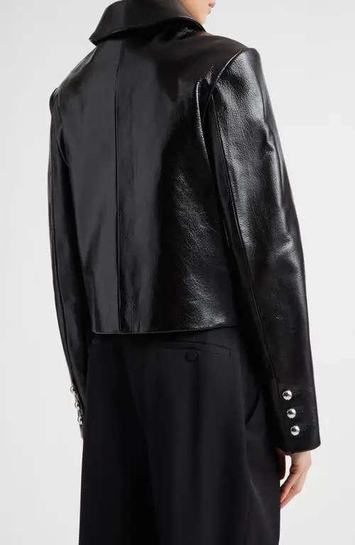 Altuzarra Astley Lambskin Leather Jacket - Black