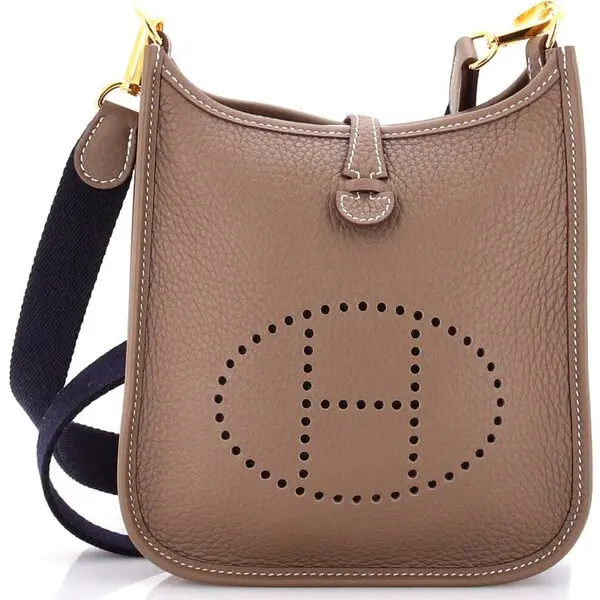 HERMES Evelyne Bag Gen Iii Clemence Tpm - Etoupe