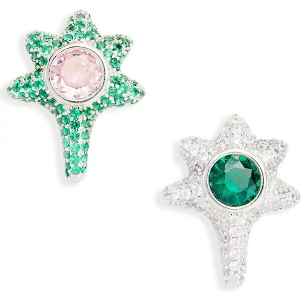 Collina Strada Coral Stud Earrings - Emerald Pink