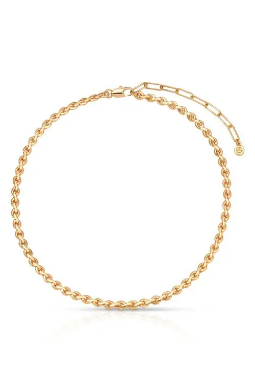 Ettika Modern Loop Chain Necklace - Gold