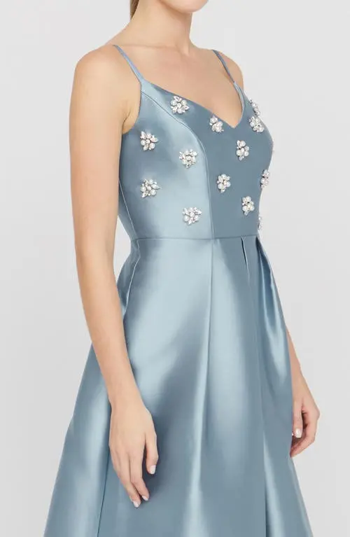 KAY UNGER Eloise Embellished Mikado Gown