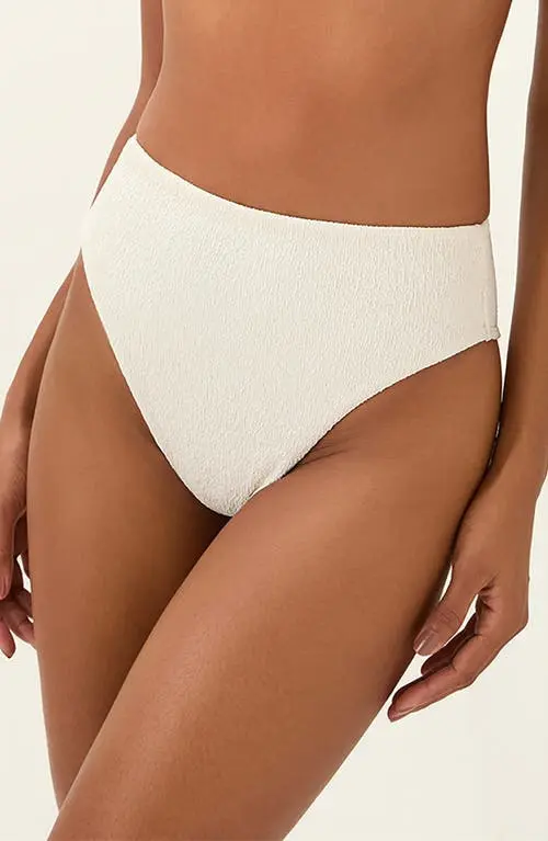 VIX PAULA HERMANNY Firenze Lindsay High-waisted Bikini Bottoms - White